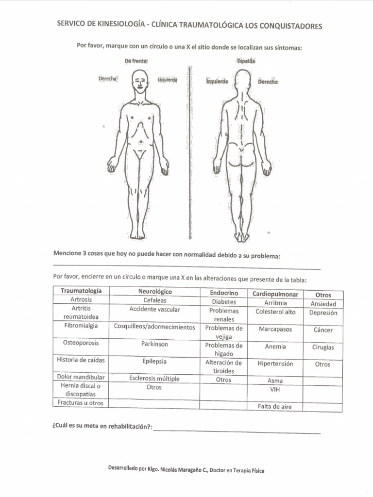 QuickDASH Muñeco | PDF
