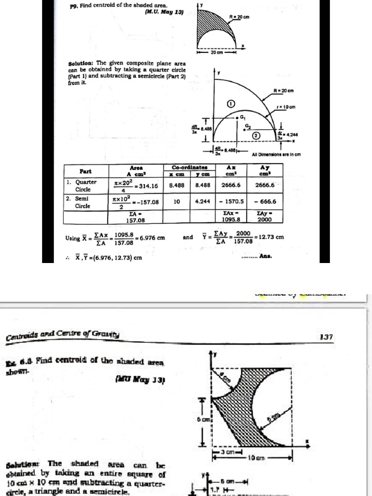 Centroid Qb Sol | PDF