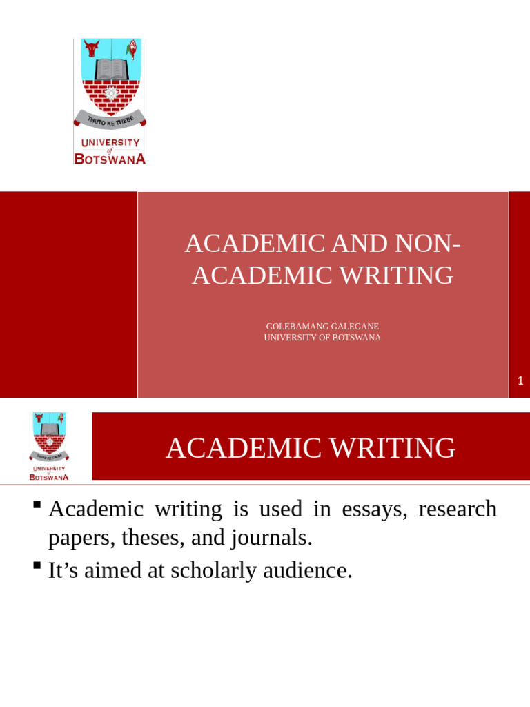 ACADEMIC & NON-ACADEMIC WRITING | PDF | Plagiarism | Citation