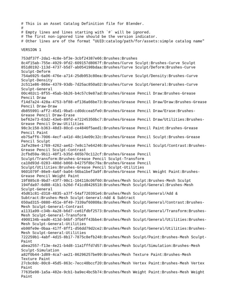 Blender Assets - Cats | PDF | Blender (Software) | Computer Aided Design