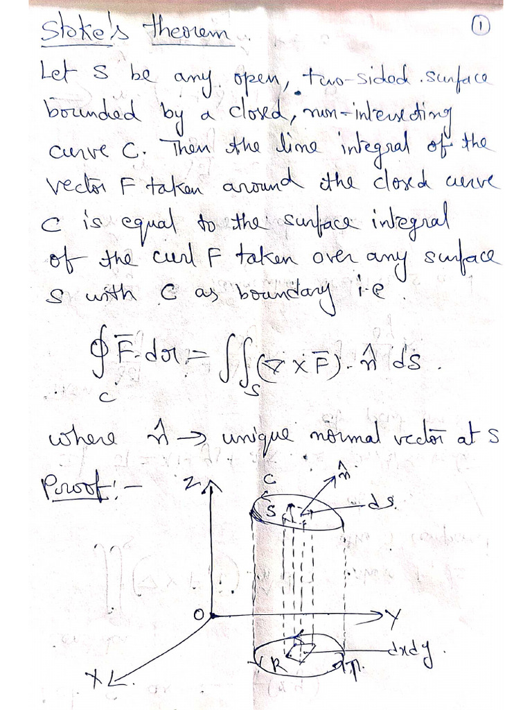 stokes theorem | PDF