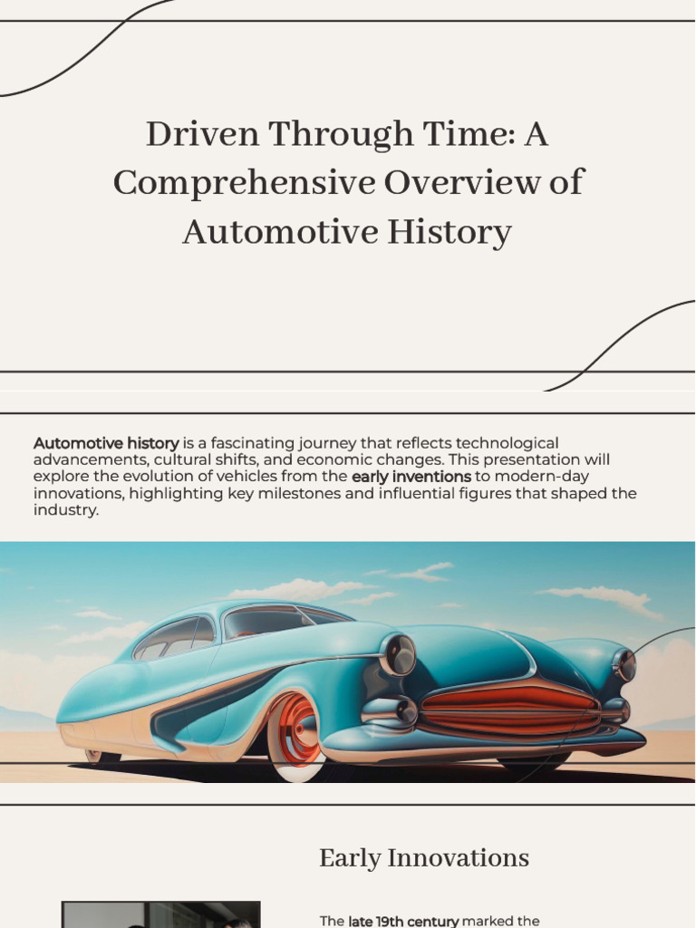 Slidesgo Driven Through Time A Comprehensive Overview of Automotive ...