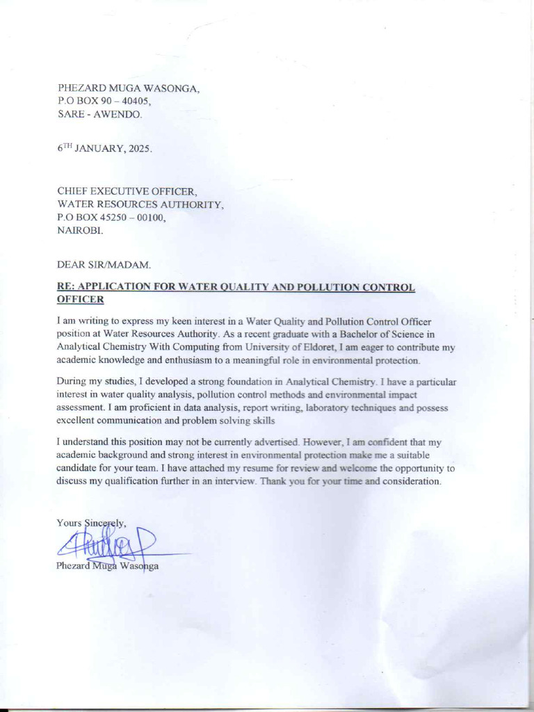 Wasonga Pherzard Muga | PDF