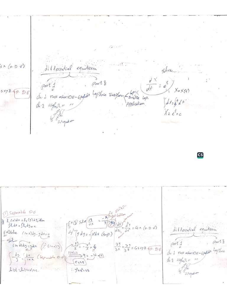 Lecture 1 In Differential Equations Pdf