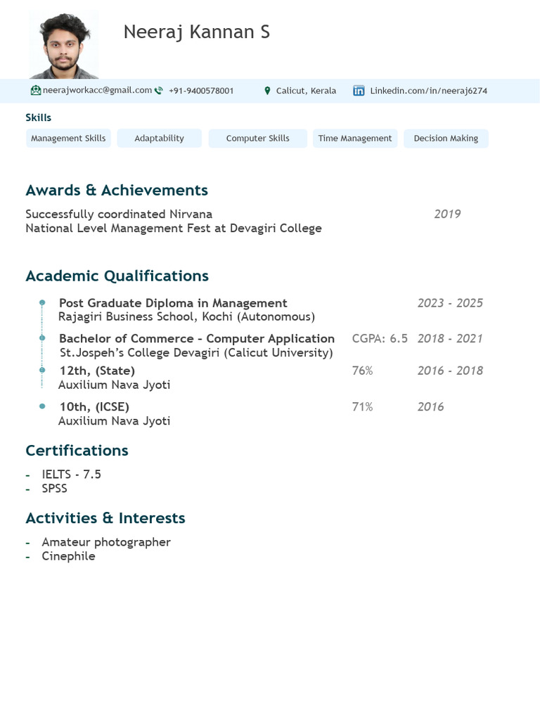 Neeraj Resume | PDF