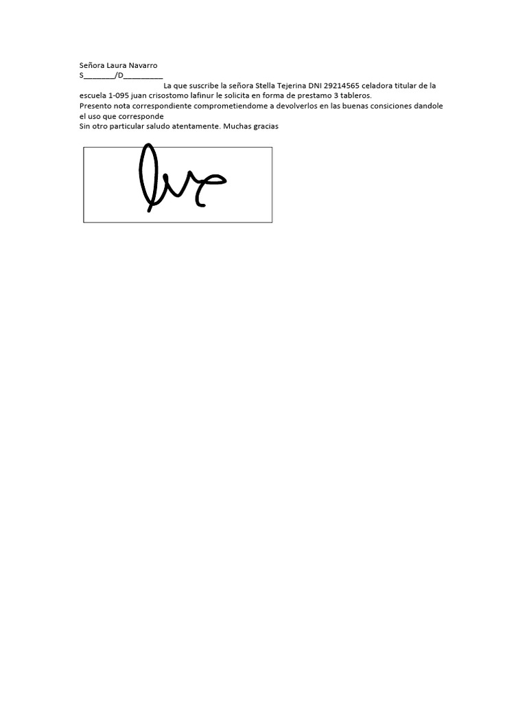 Señora Laura Navarro | PDF