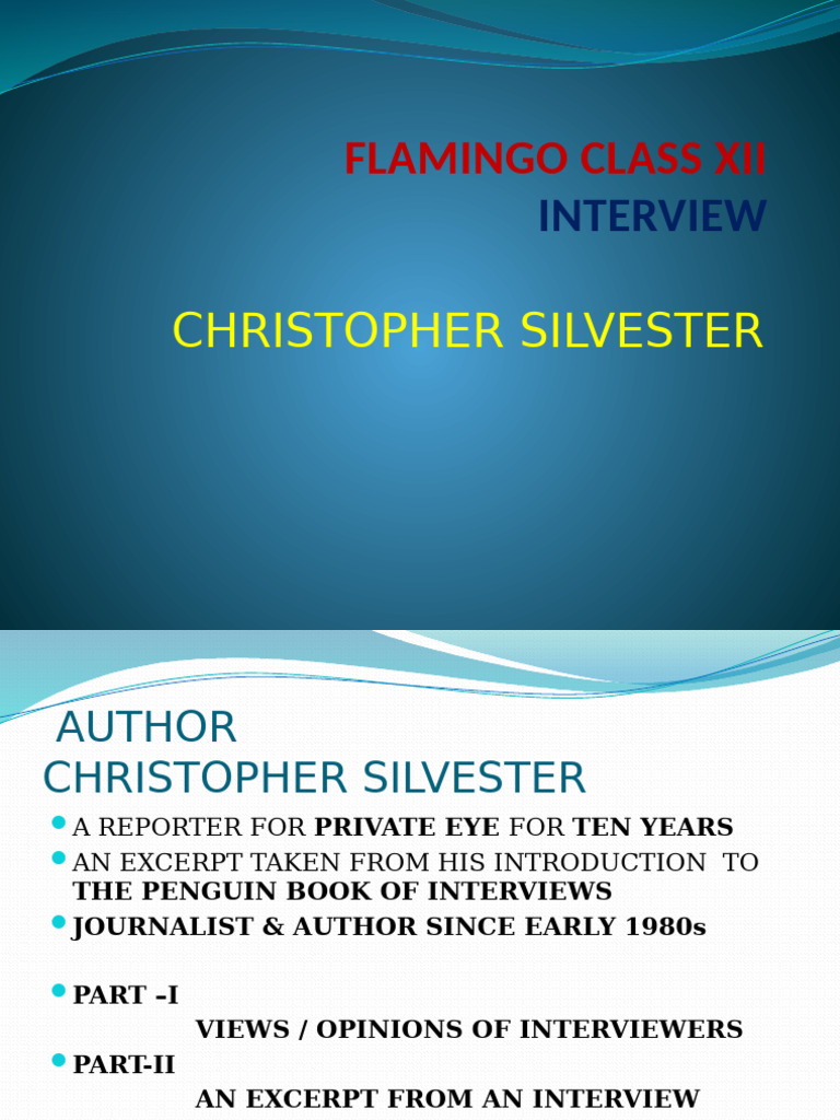 Insights on Interviews by Christopher Silvester | PDF