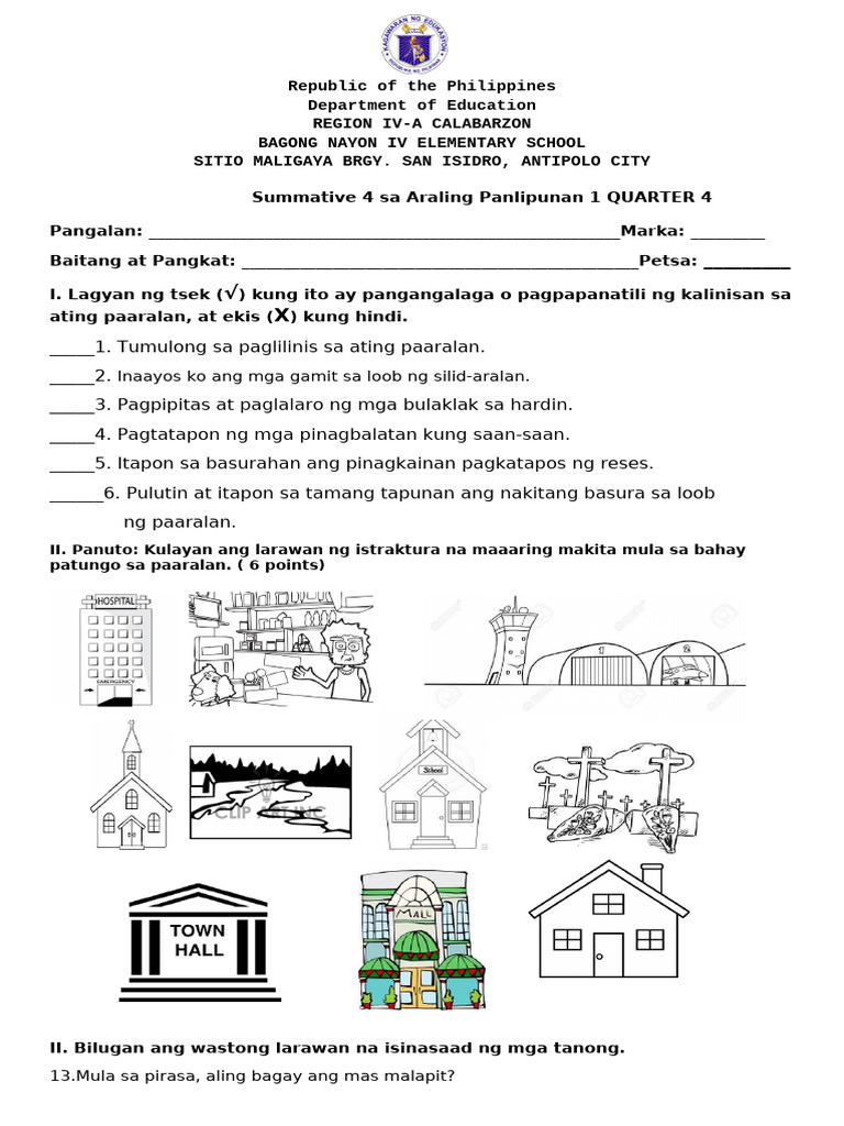 Q4 Summative 4 Sa Ap1 | PDF