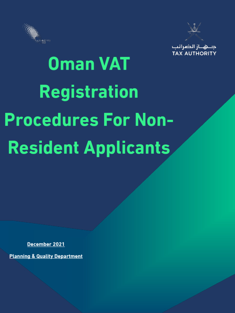 VAT Registration Procedures For Non-Resident Applicants | PDF | Taxes ...
