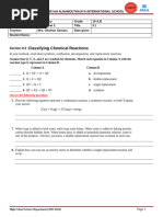 Balancing & Predicting Chemical Equations Quiz | PDF | Chemical Process ...