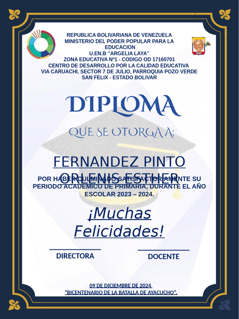 Modelo Diplomas | PDF
