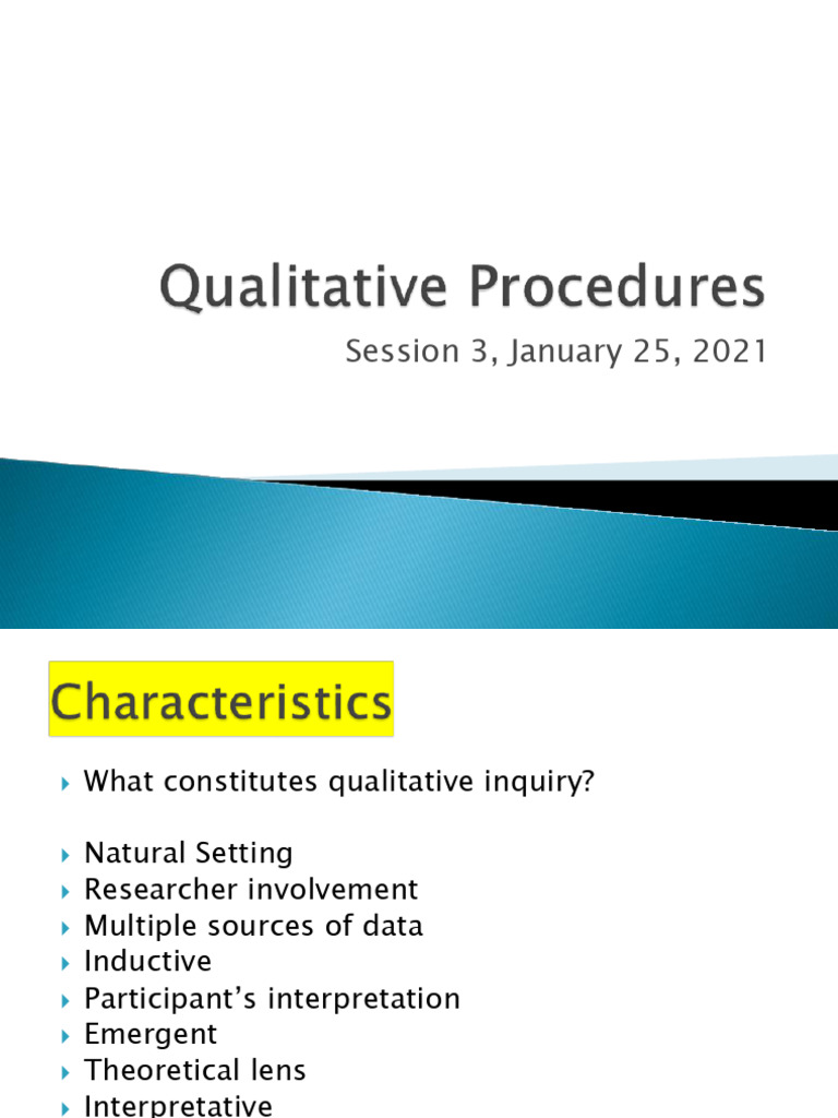 Qualitative Research PPT Session 3 - Update | PDF