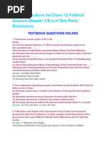 Chapter 2 Era of One Party Dominance Class 12 Political Science Notes ...