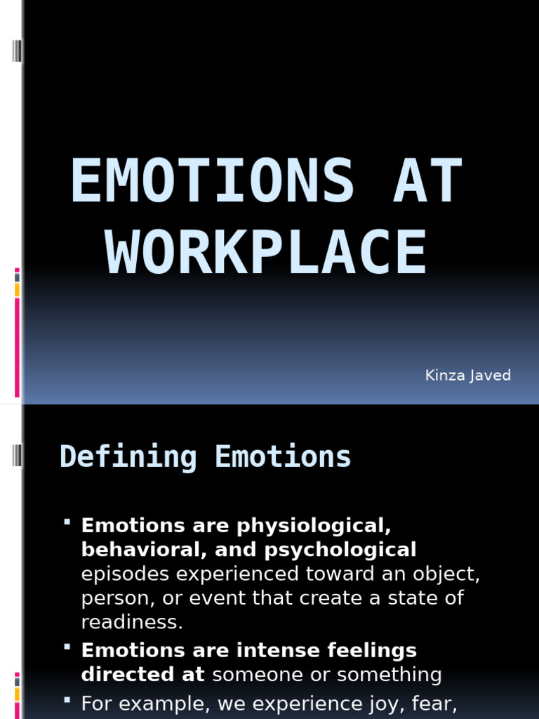 Emotions in the Workplace Guide | PDF | Emotions | Mood (Psychology)