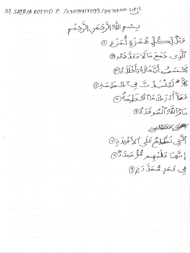 D4 Teknik Sipil - Muhammad Satria Rosyid Pratama - 23091417099 | PDF