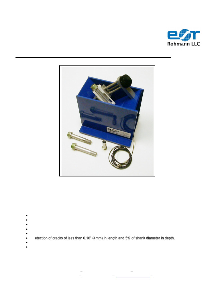 Ultrasonic Bolt Inspection System Guide | PDF | Screw | Ultrasound