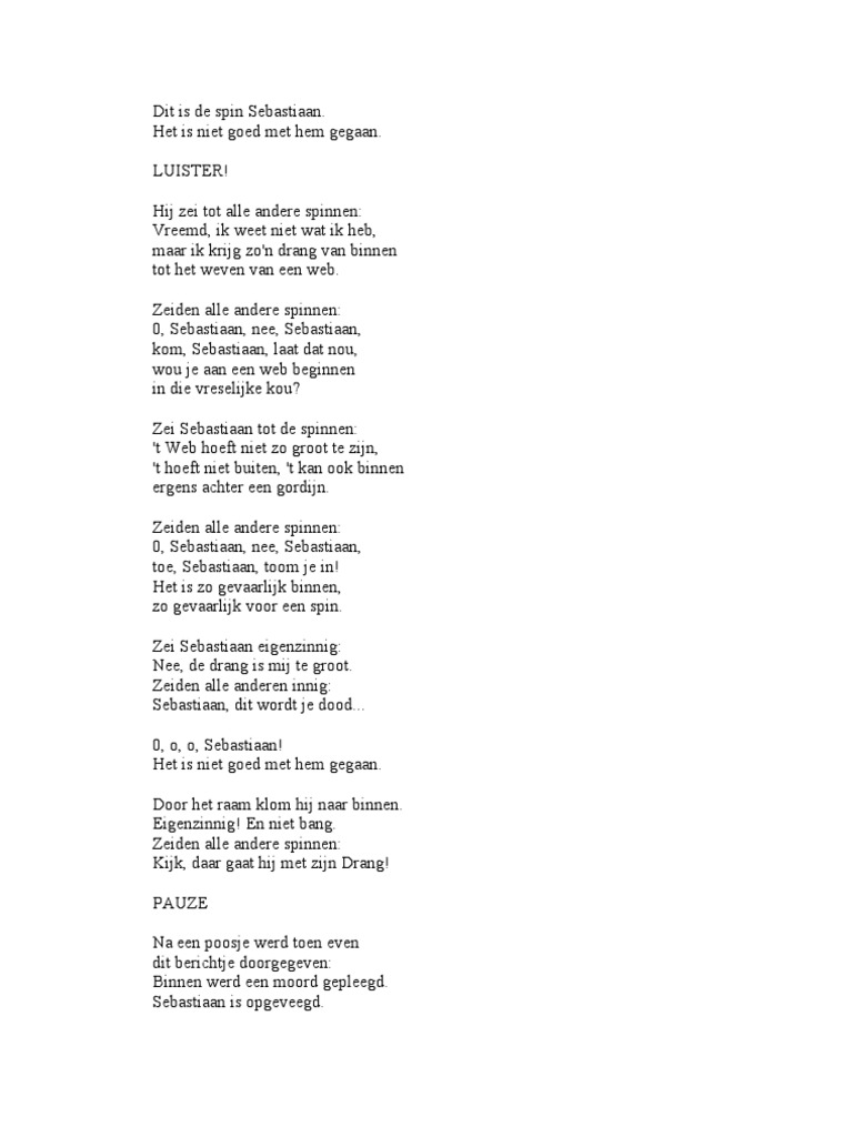 Dit Is de Spin Sebastiaan | PDF