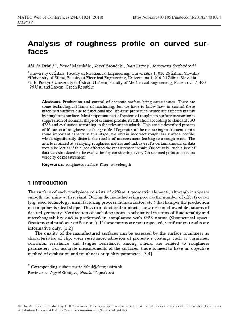 Analysis_of_roughness_profile_on_curved_surfaces | PDF | Surface Roughness | Sine Wave