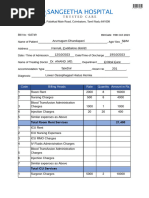 Final Hospital Bill Template Invoice | PDF