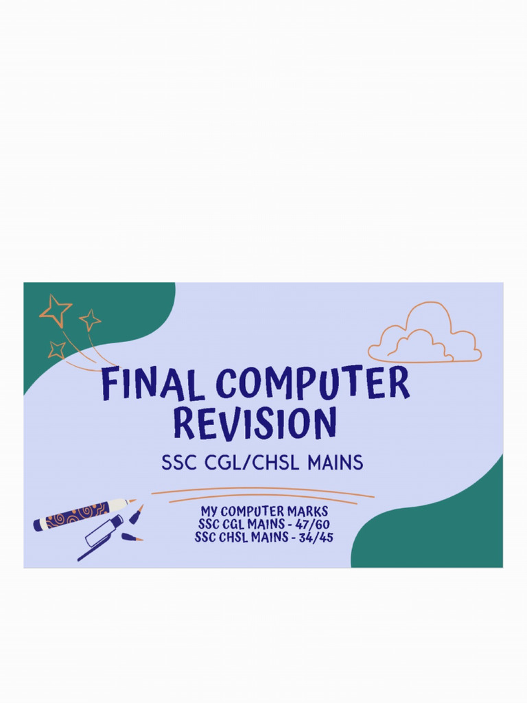 Computer Basics Quiz Questions | PDF | Printer (Computing) | Computer Data Storage