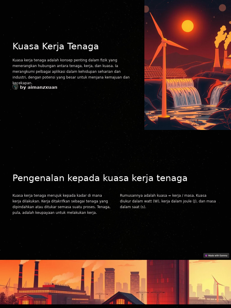 Kuasa Kerja Tenaga | PDF