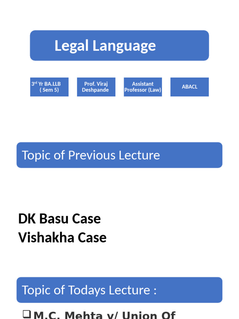 13th PPT LEGAL LANGUAGE | PDF