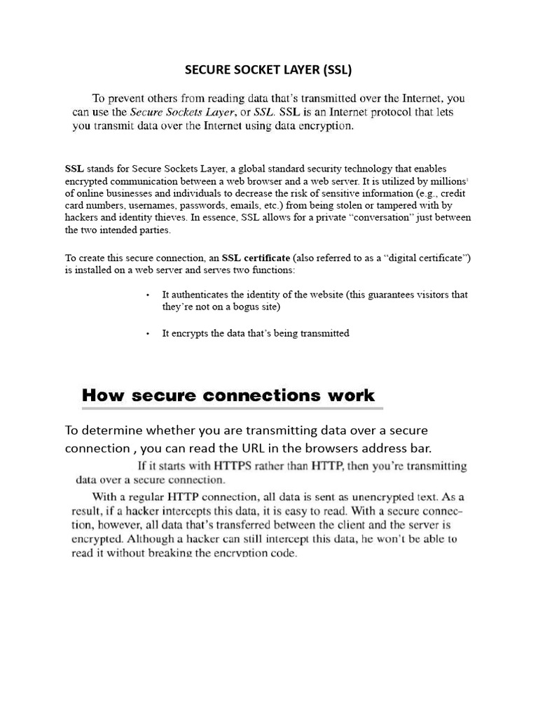 Understanding SSL: Secure Web Communication | PDF