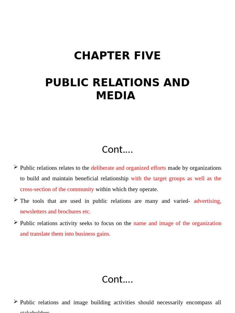 ch 5 ppt (2) | PDF | Communication | Public Relations