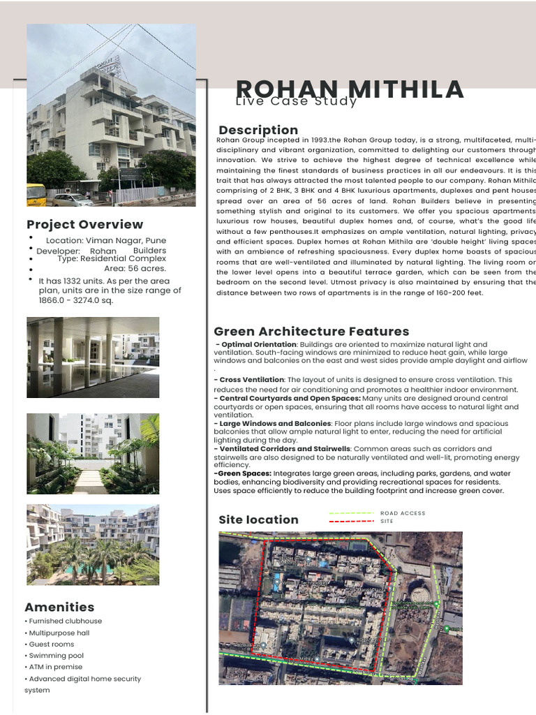 Rohan Mithila Case Study | PDF | Ventilation (Architecture ...