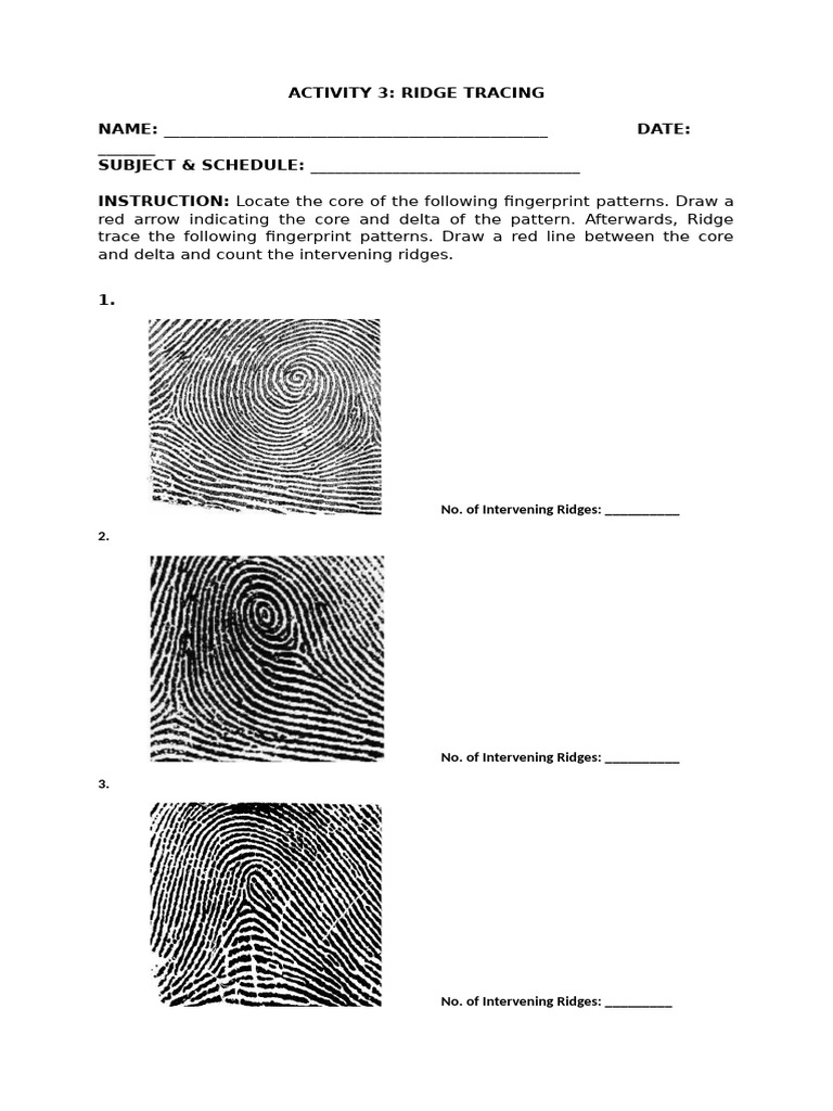 Ridge Tracing | PDF