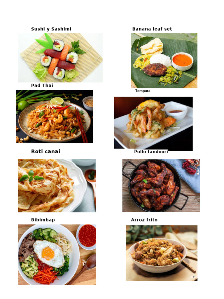 8 Comidas Asiaticas | PDF