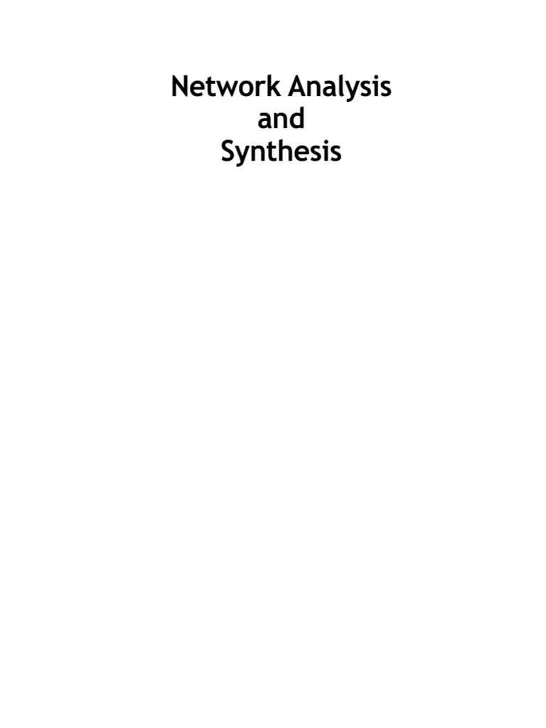 Network Analysis and Synthesis by Singh (Tooabstractive) | PDF ...