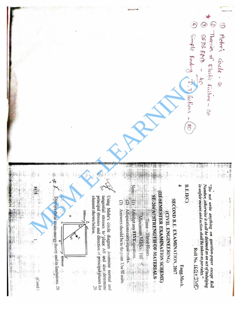 SOM 3rd Sem Papers (1) | PDF