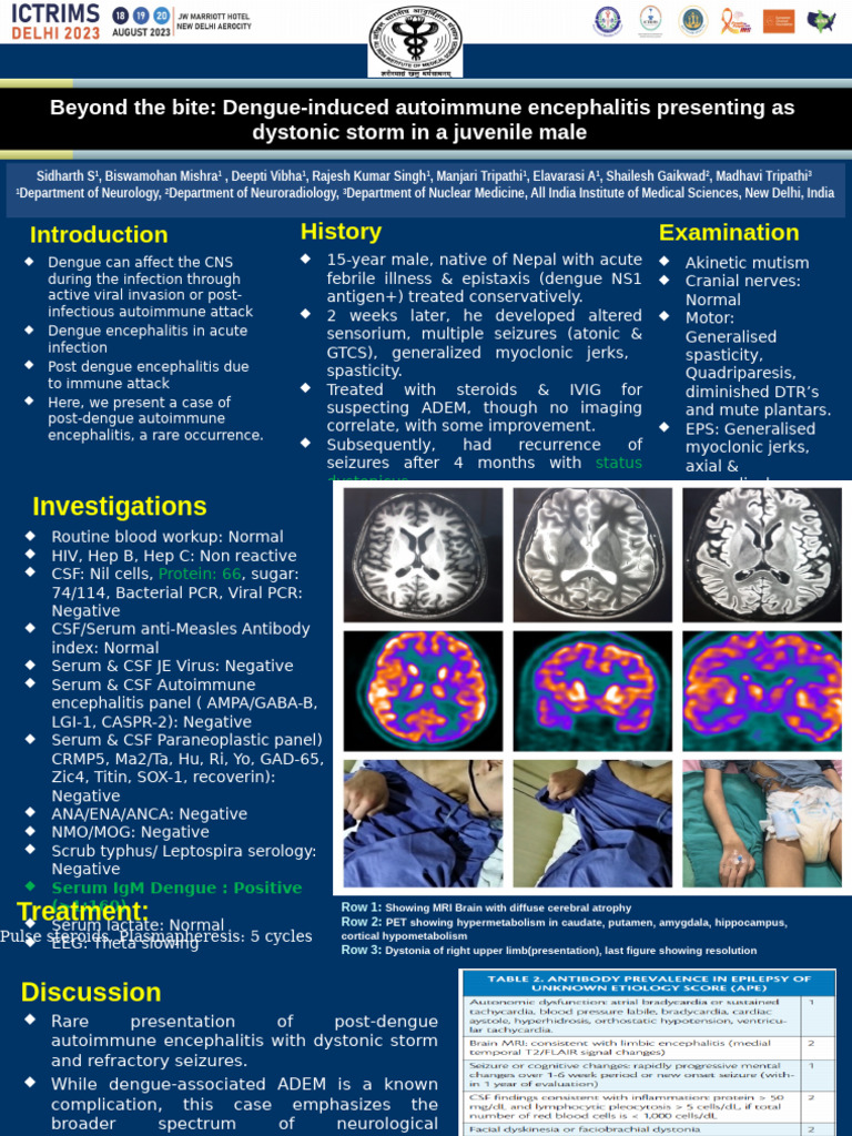 Dengue Encephalitis | PDF | Medicine | Clinical Medicine
