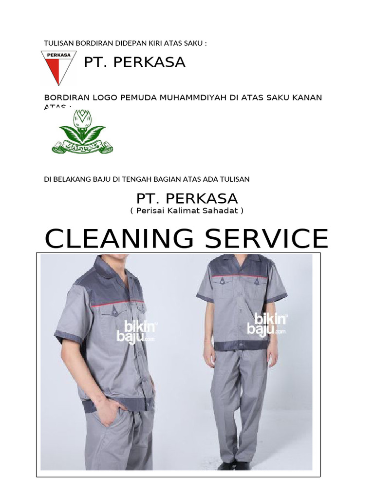contoh seragam cs 1 | PDF