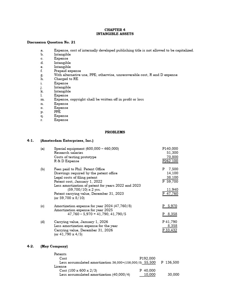 2024 Vol 2 CH 4 Ans | PDF | Goodwill (Accounting) | Book Value
