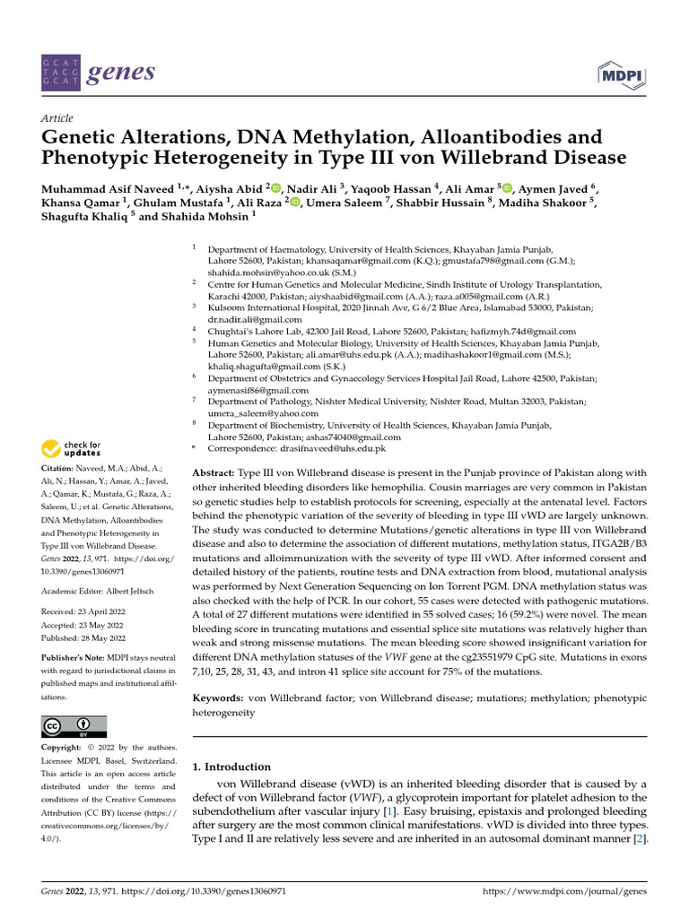 Genetic Alterations, DNA Methylation, Alloantibodies And | PDF ...