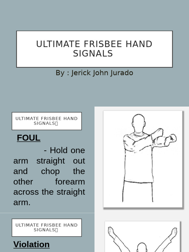 Frisbee Hand Signals | PDF
