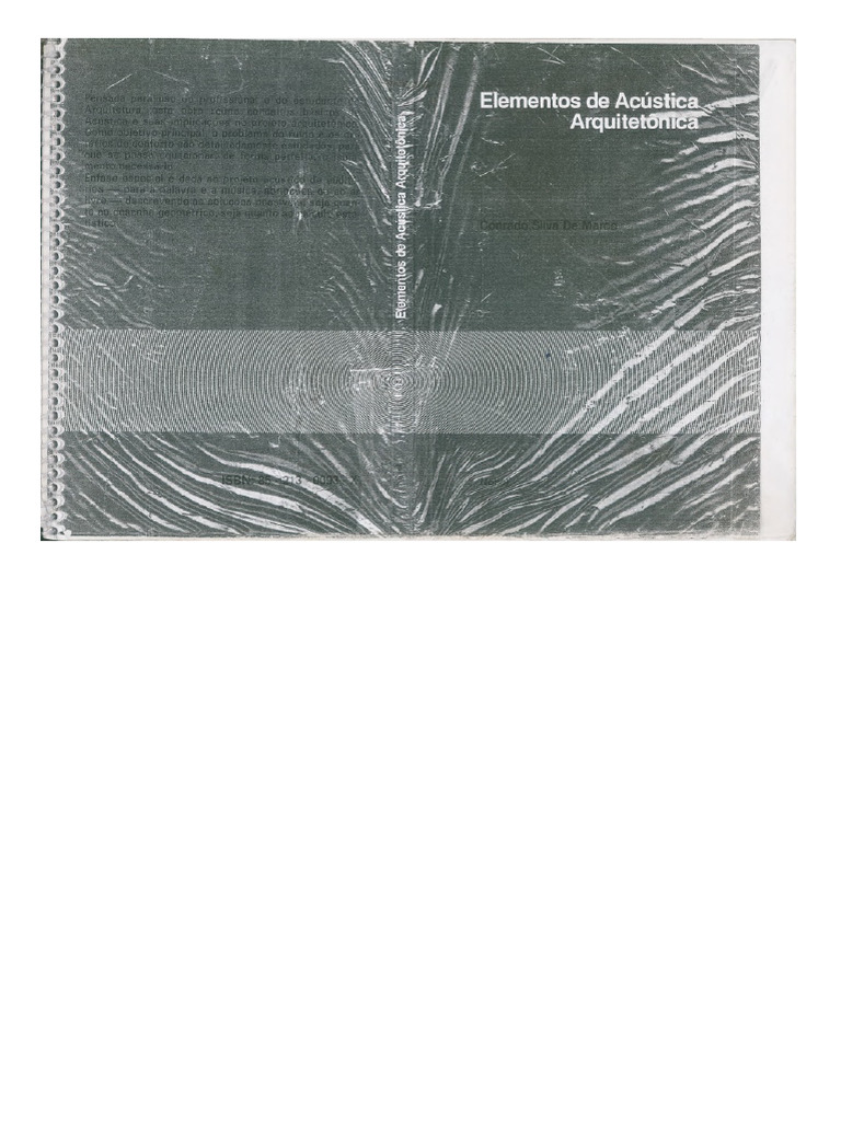 Livro-Conrado-Elementos da acústica arquitetonica | PDF