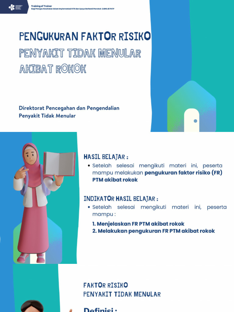 Pengukuran Faktor Risiko PTM Akibat Rokok | PDF