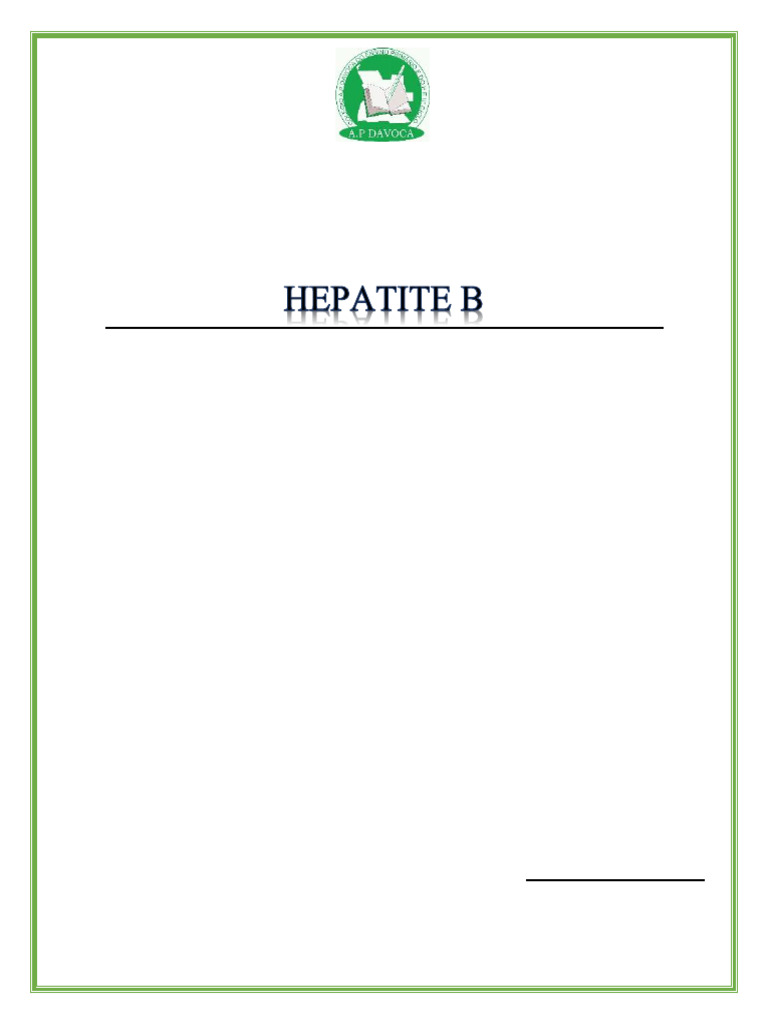 Trabalho Completo de Hepatite | PDF | Hepatite B | Hepatite