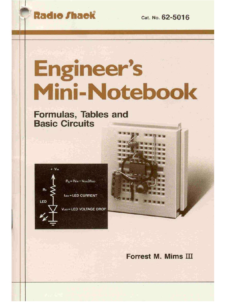 Forrest Mims-Engineer's Mini-Notebook Formulas Tables Basic Circuits ...