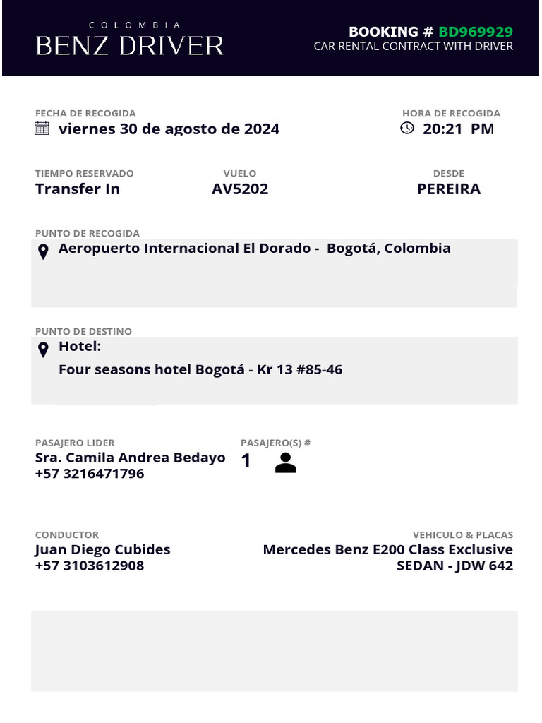 BD969929 - Sra. Camila Andrea Bedayo | PDF