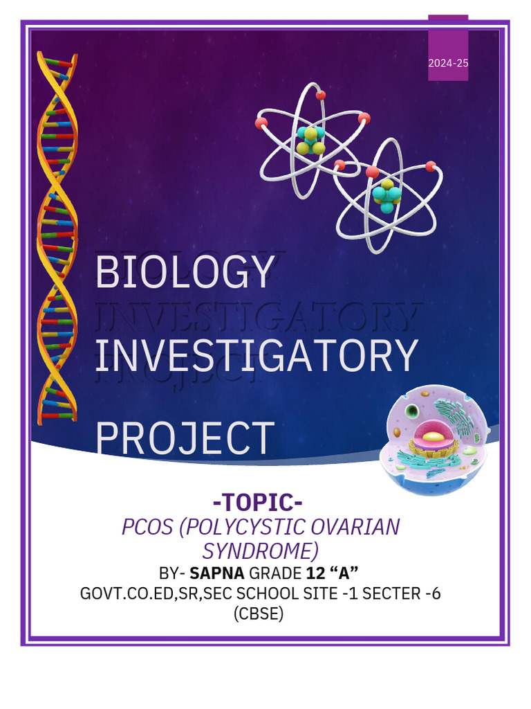 Biology Investigatiory Project On Pcos PDF | PDF | Polycystic Ovary ...