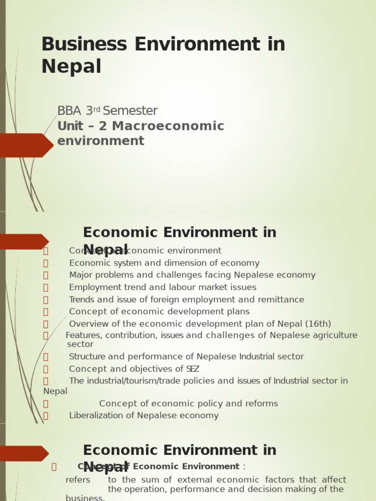 BBA 3rd Sem Chapter 2 | PDF | Economics | Employment