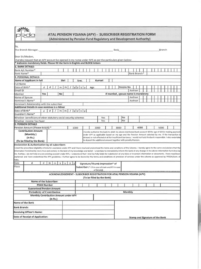 AFY Apy Form Revised | PDF