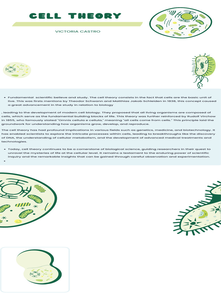 Cell Theory | PDF