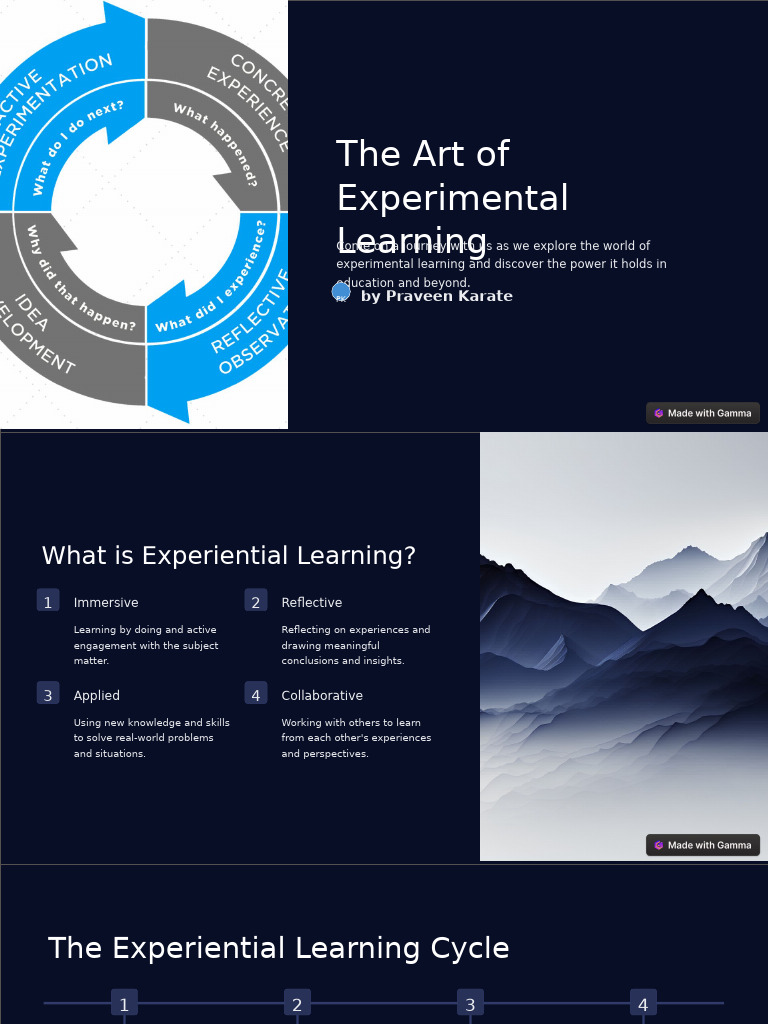 The Art of Experimental Learning | PDF | Learning | Cognition