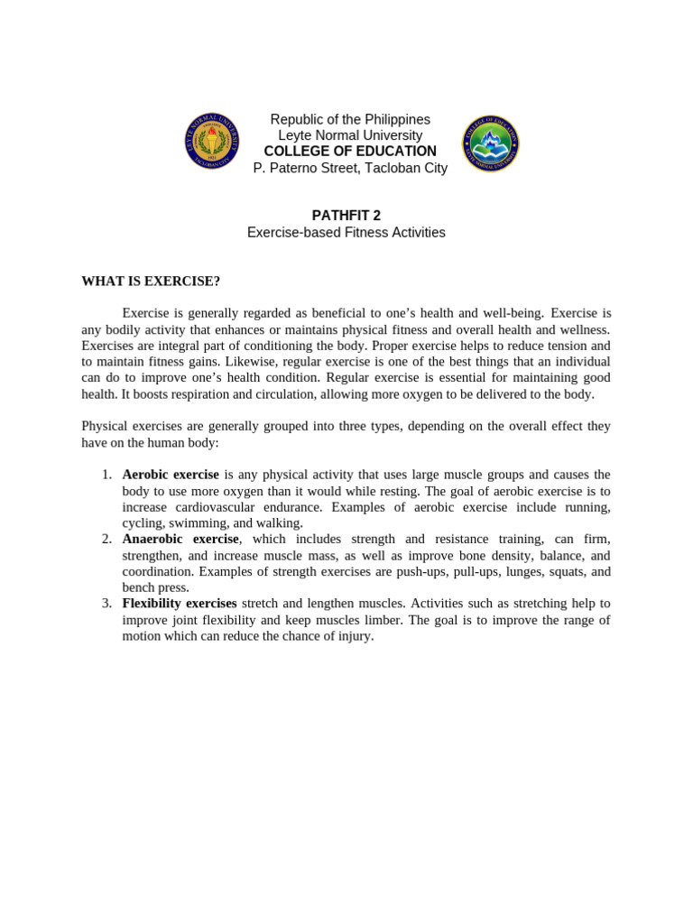 LESSON 4 Basic Positions Where Most Exercises Begin | PDF