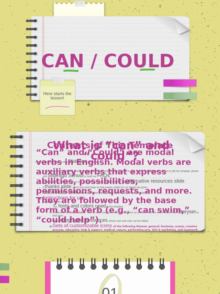 Notebook Lesson XL Yellow Variant by Slidesgo | PDF | Planets ...